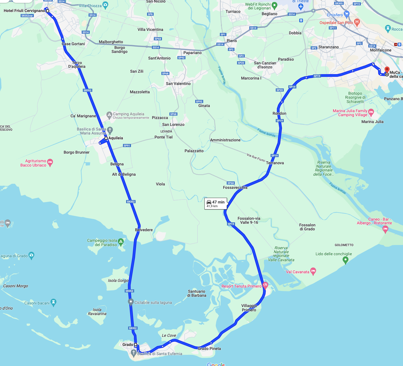 Percorso Domenica 12 Maggio